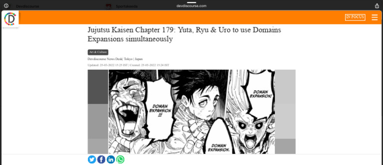 Jujutsu Kaisen Chapter 179 Yuta, Ryu & Uro To Use Domains Expansions ...