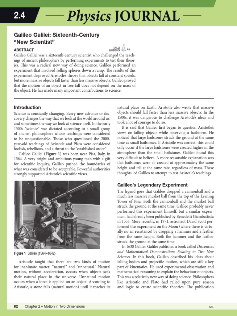 Phys11 2 4 | Download Free PDF | Galileo Galilei | Science
