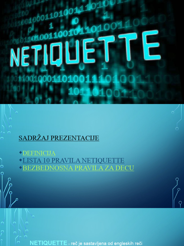 Netiquette Dodatak | PDF