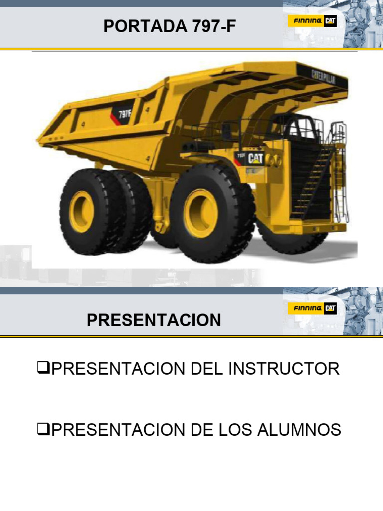 Presentacion Del 797-F | PDF | Bomba | Inyección de combustible