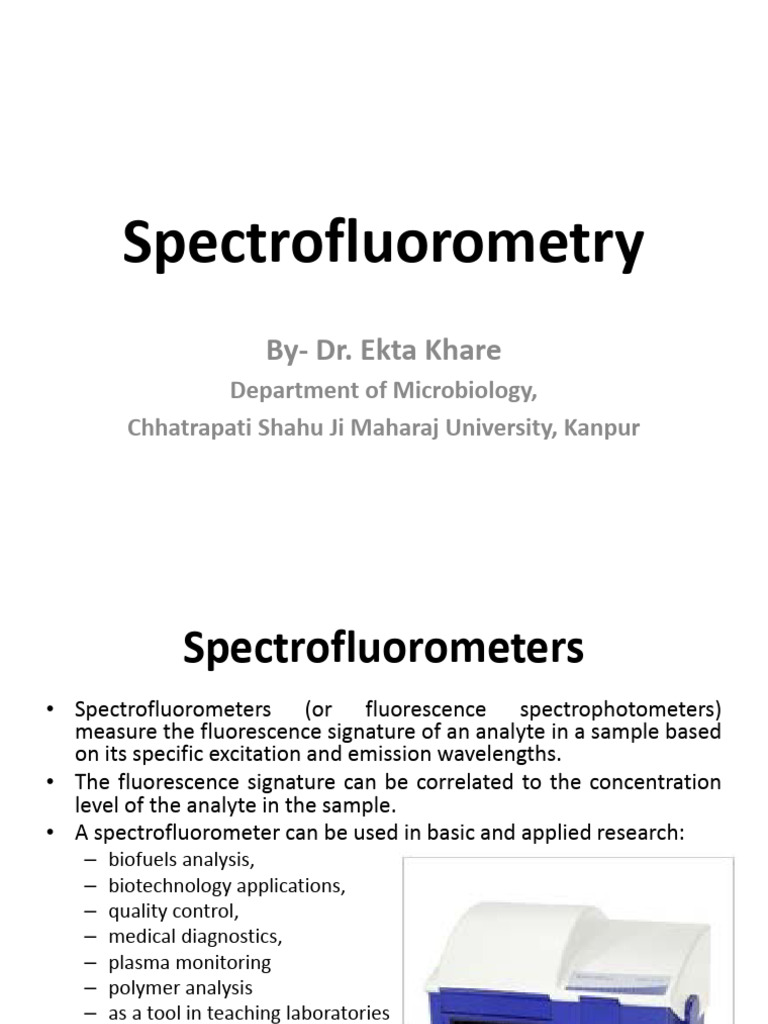 Spectrofluorimetry | PDF