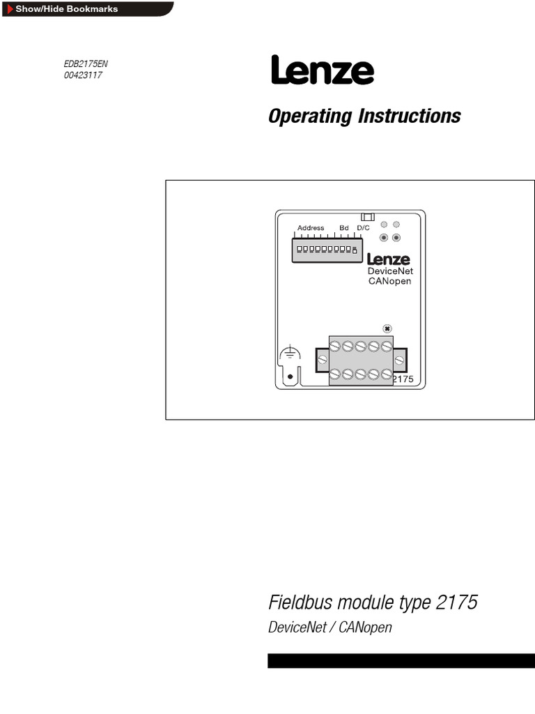 EMF2175IB DeviceNet-CANopen AIF Module Manual v3-0 en | PDF ...
