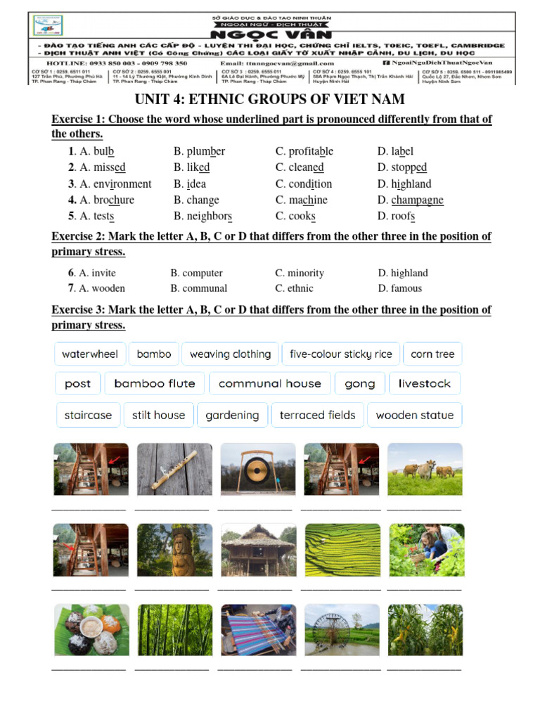 Exercise Unit 4 - Getting Started | PDF | Vietnamese People | Vietnam