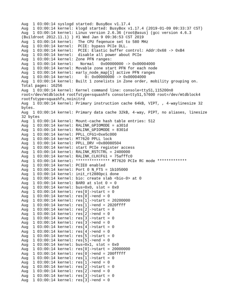 Syslog | Download Free PDF | Cpu Cache | Computer Architecture