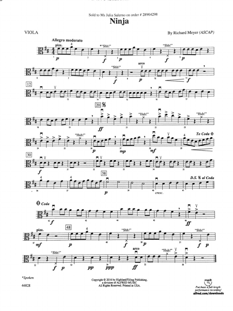 Ninja Richard Meyer Viola | PDF