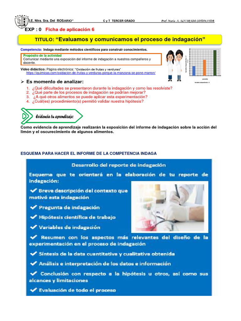 Activ de Aprend 6 Exp 00 de 3° | PDF