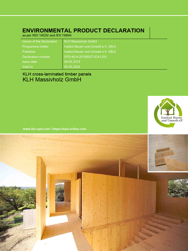 Environmental Product Declaration | PDF | Lumber | Waste