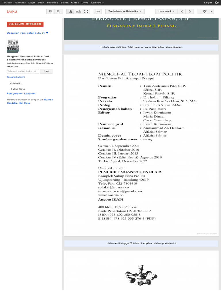 Mengenal Teori-Teori Politik Dari Sistem Politik Sampai Korupsi - Toni Andrianus Pito, S.ip ...