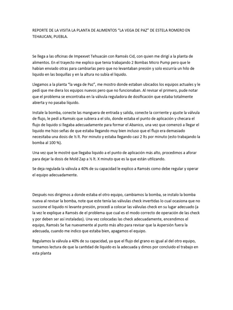 Reporte DE MOLD ZAP | PDF