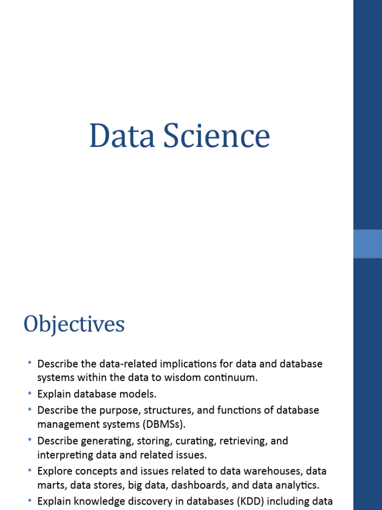 Lecture 2-Data Science | PDF | Relational Database | Databases Lecture 2-Data Science | PDF | Relational Database | Databases
