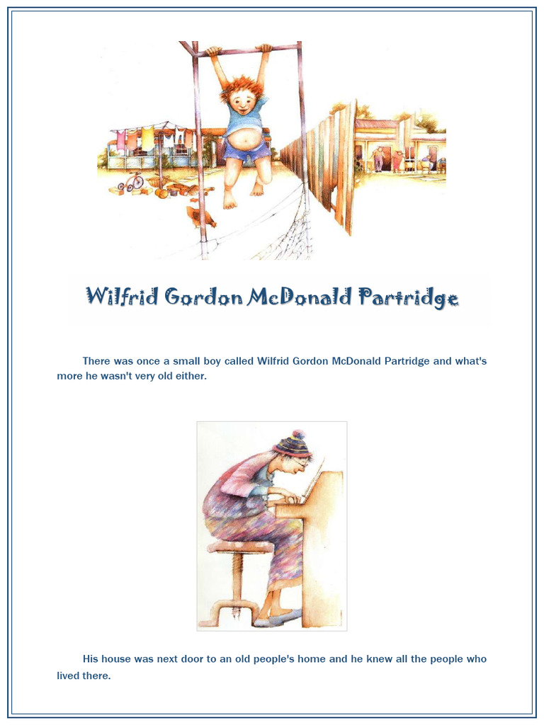 Wilfrid Gordon Mcdonald Partridge Mem Fox | PDF