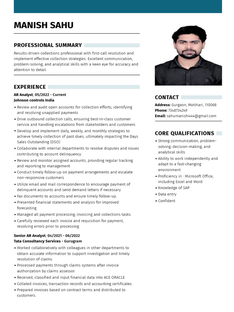 Manish Sahu CV 1 | PDF | Business