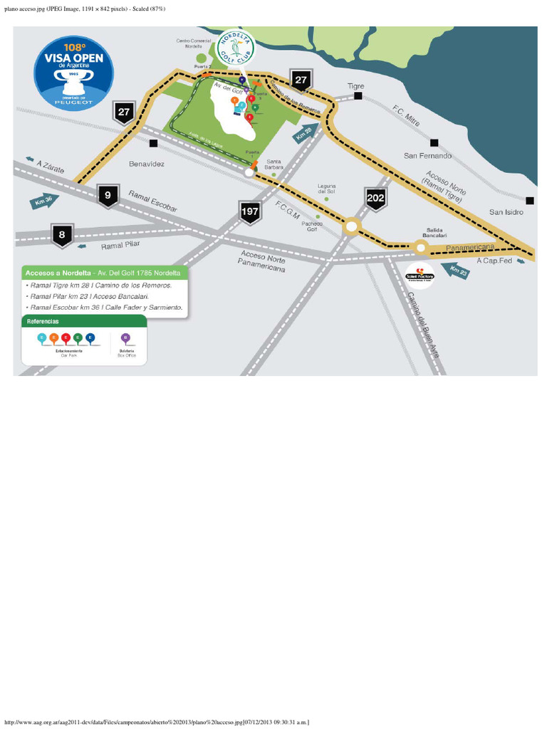 Plano Acceso Nordelta | PDF