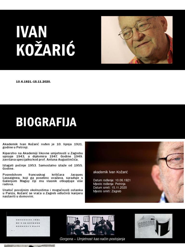 Ivan Kozarić - Likovni | PDF