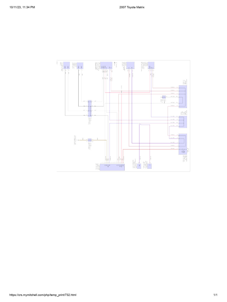 2007 Toyota Matrix DATA LINK | PDF
