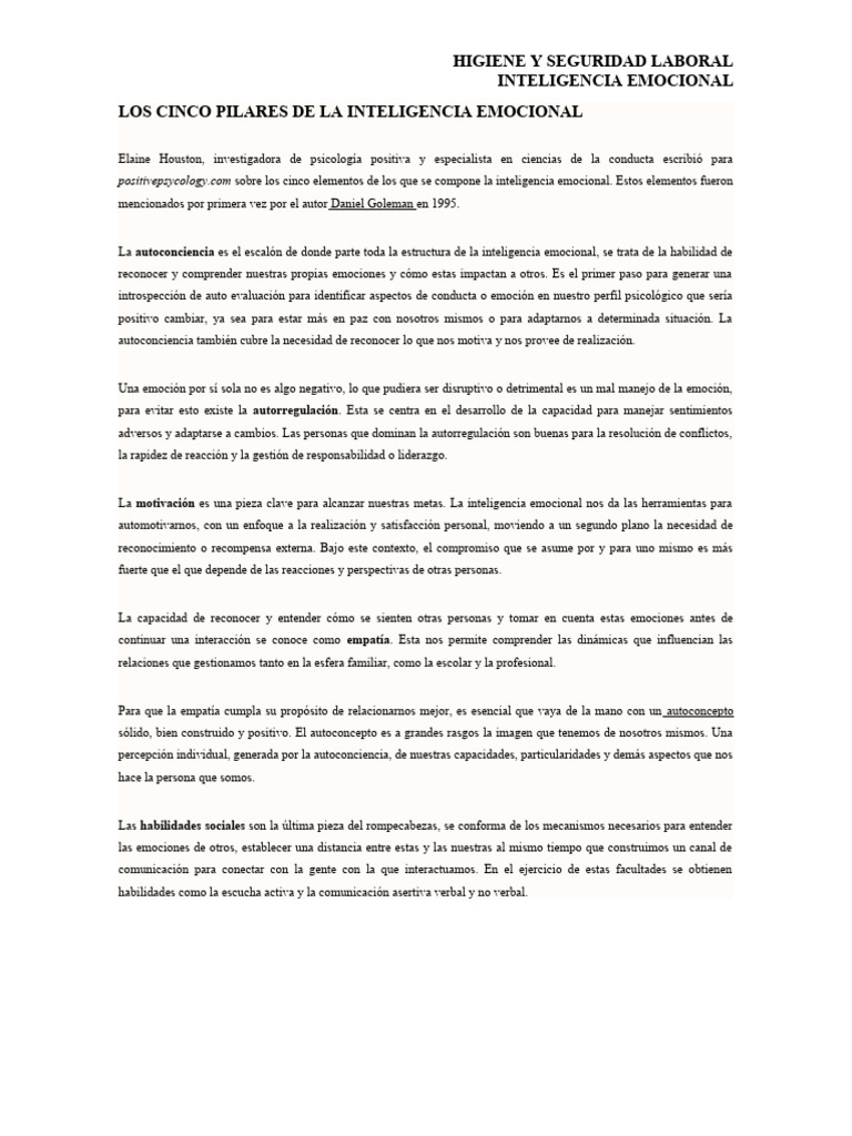 Inteligencia Emocional Descargar Gratis Pdf Inteligencia Emocional