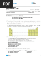 Tabela de Iões para 10.º Ano | PDF