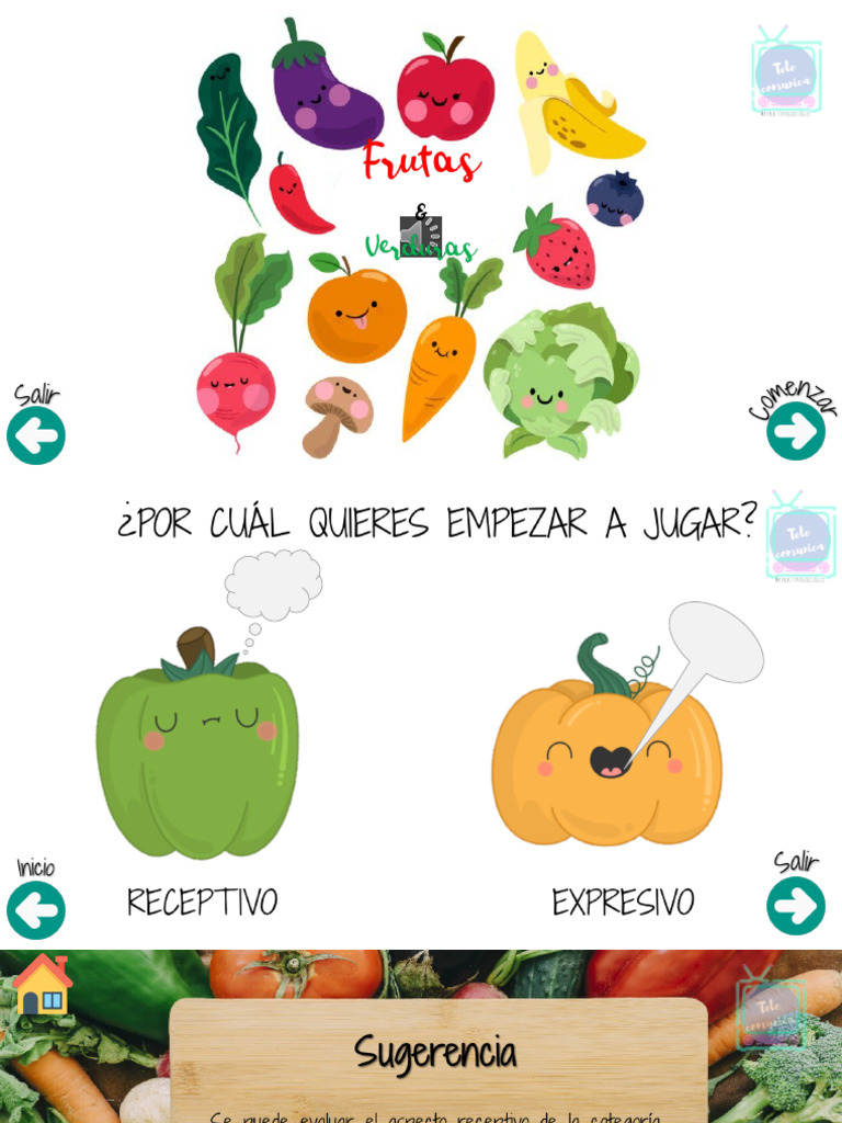 Frutas y Verduras Evaluación | PDF