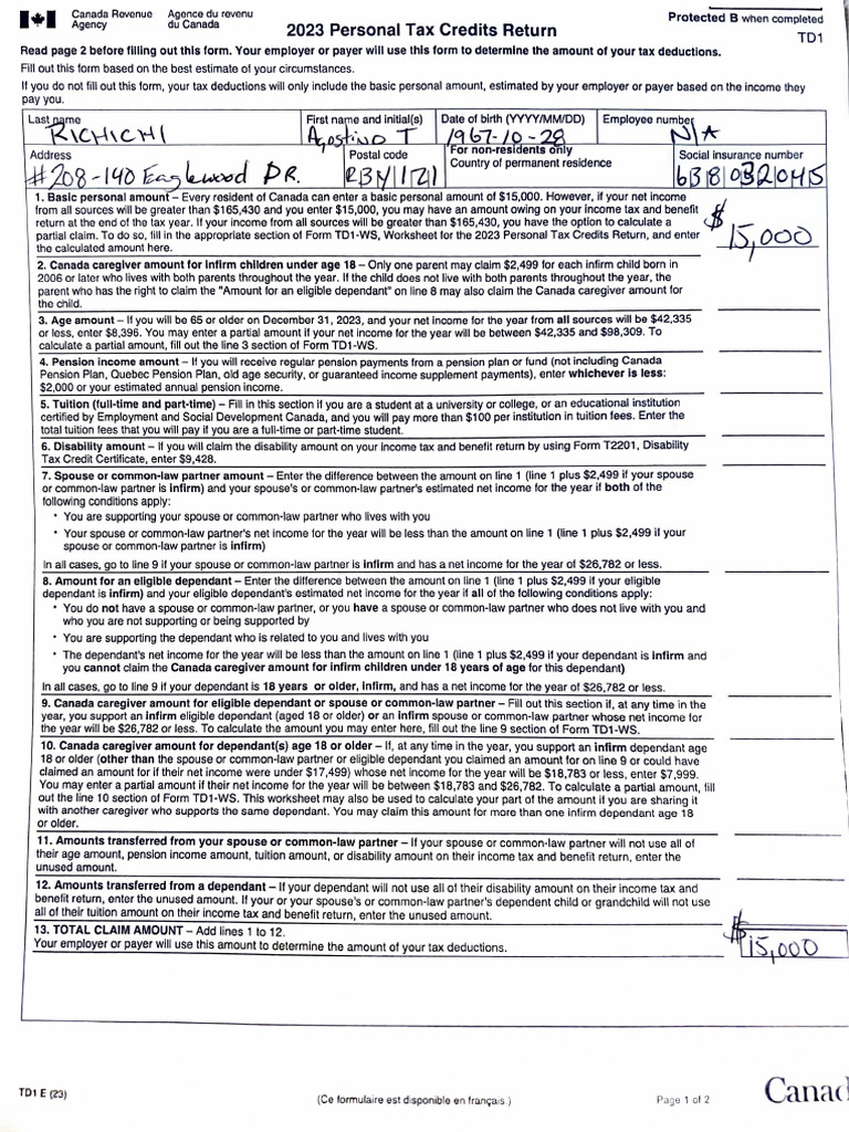 Canad | PDF | Income Tax | Pension