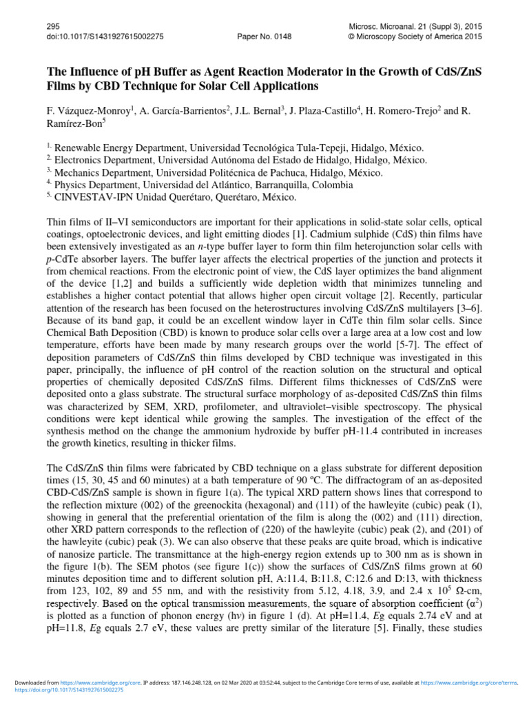 15 Influence of PH Buffer As Agent Reaction Moderator in The Growth of ...