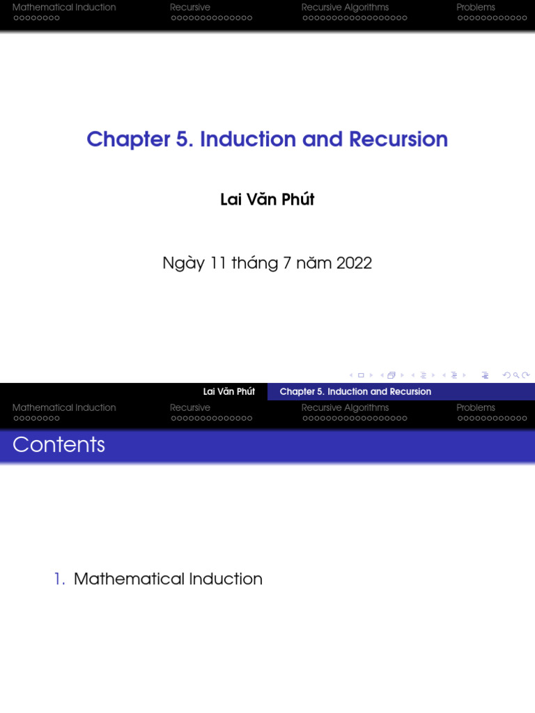 Chapter 5. Induction and Recursion | PDF | Recursion | Mathematical Proof