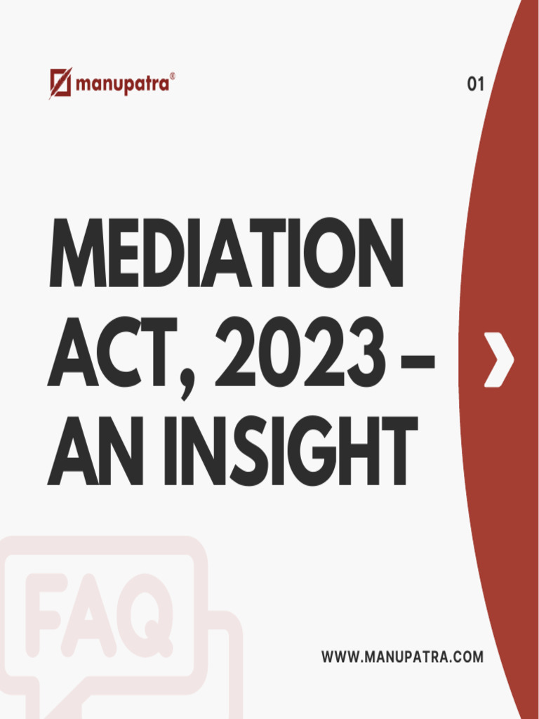 Mediation Act, 2023 | PDF | Mediation | Justice