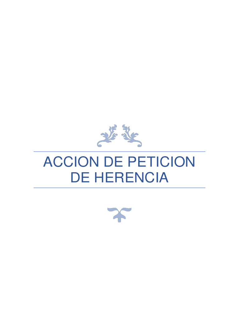 Exposicion Peticion de Herencia | PDF | Herencia | Donación