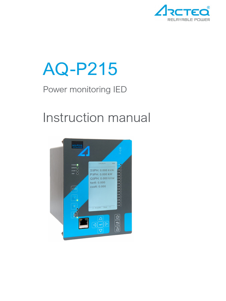 AQ P215 Instruction Manual v2.08EN | PDF | Menu (Computing ...