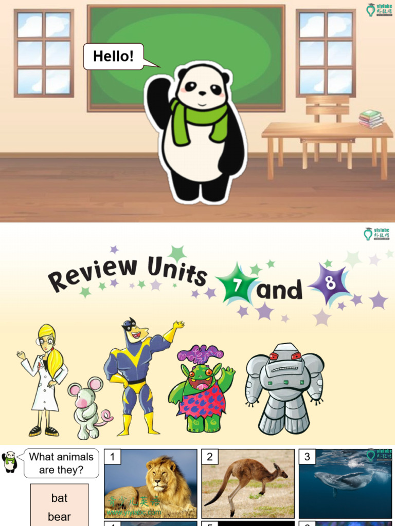 Kid's Box Book 3 Review Lesson 7-8 | PDF