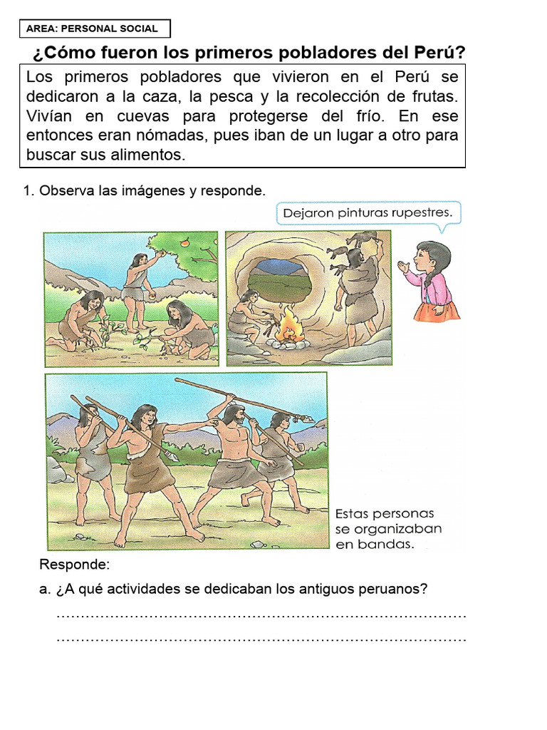 P.S - Primeros Pobladores Del Perú | PDF