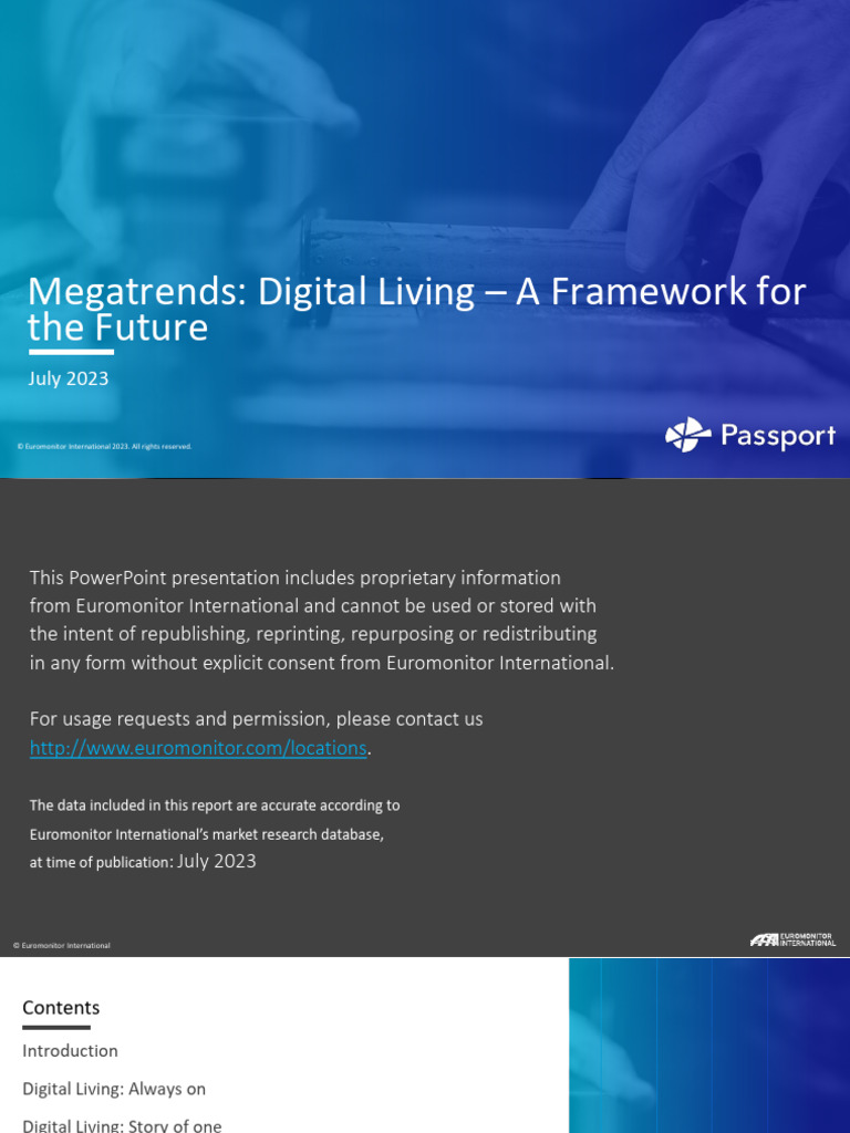 Megatrends Digital Living A Framework For The Future | PDF ...