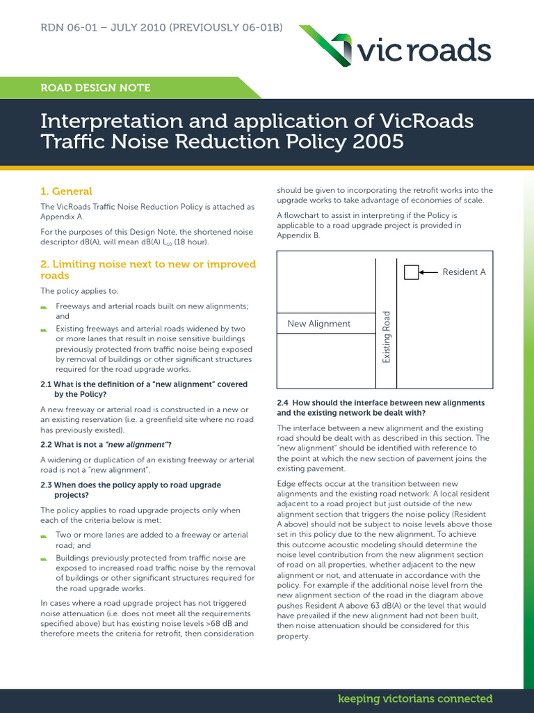 Road Design Note 0601 Interpretation and Application of VicRoads ...