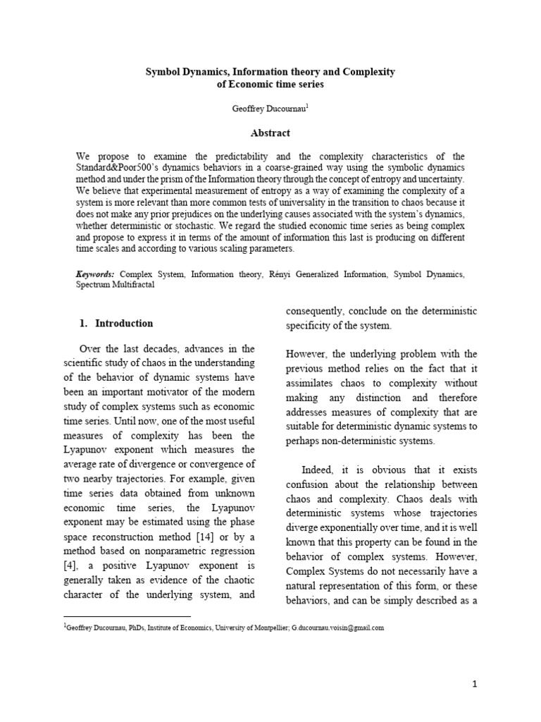 Dinamica Simbolica | Download Free PDF | Chaos Theory | Information