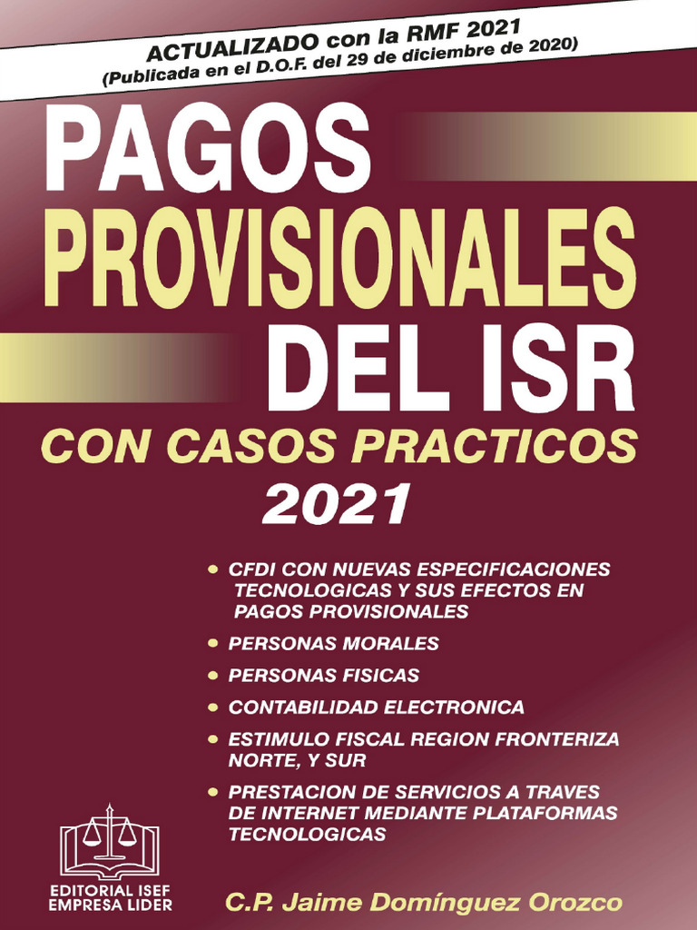 Pagos Provisionales de ISR 2021 | PDF