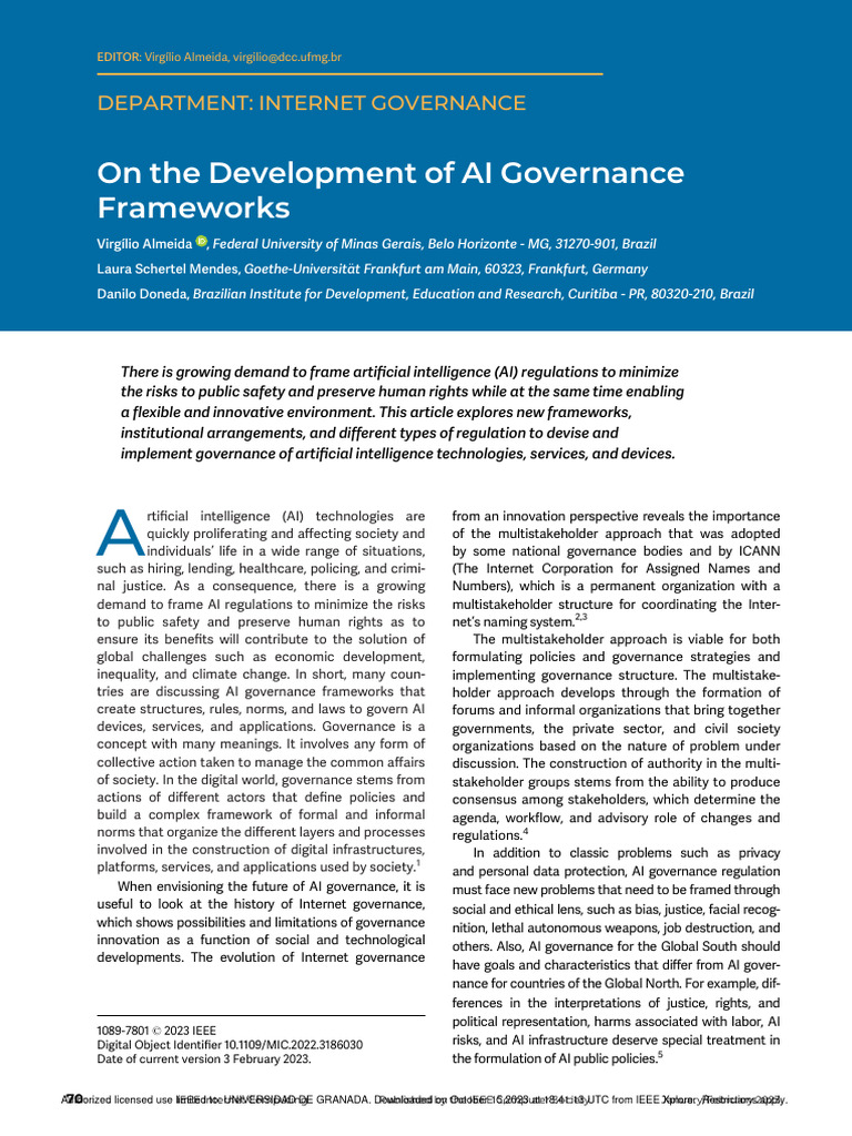On - The - Development - of - AI - Governance - Frameworks-IIEEE ...