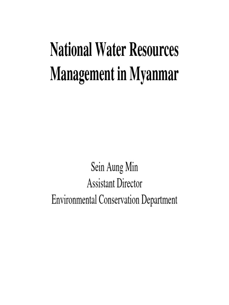 Water Water Management - Committee | PDF | Water Resources | Myanmar