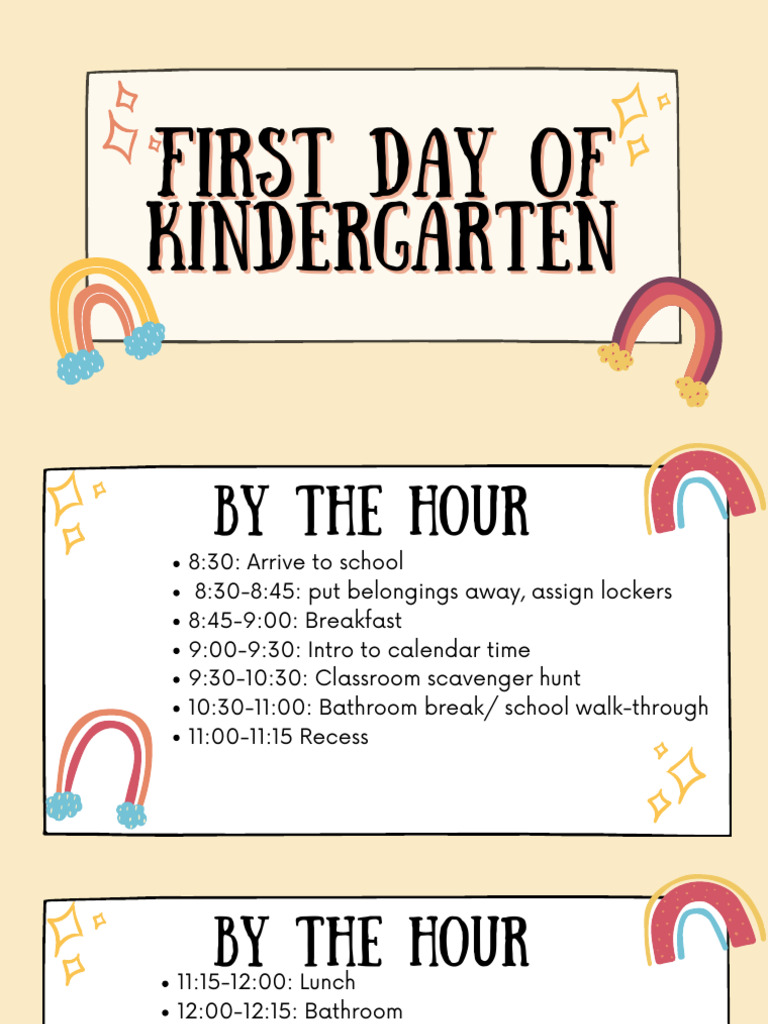 First Day of School | PDF