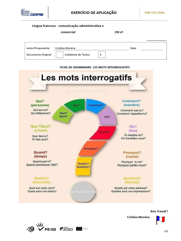Mots Interrogatifs Exemples: Mots Interrogatifs Anglais Exercices – QLJODV