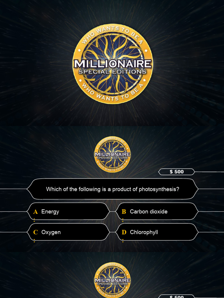 Who Wants To Be A Millionaire - Photosynthesis Revision | PDF ...