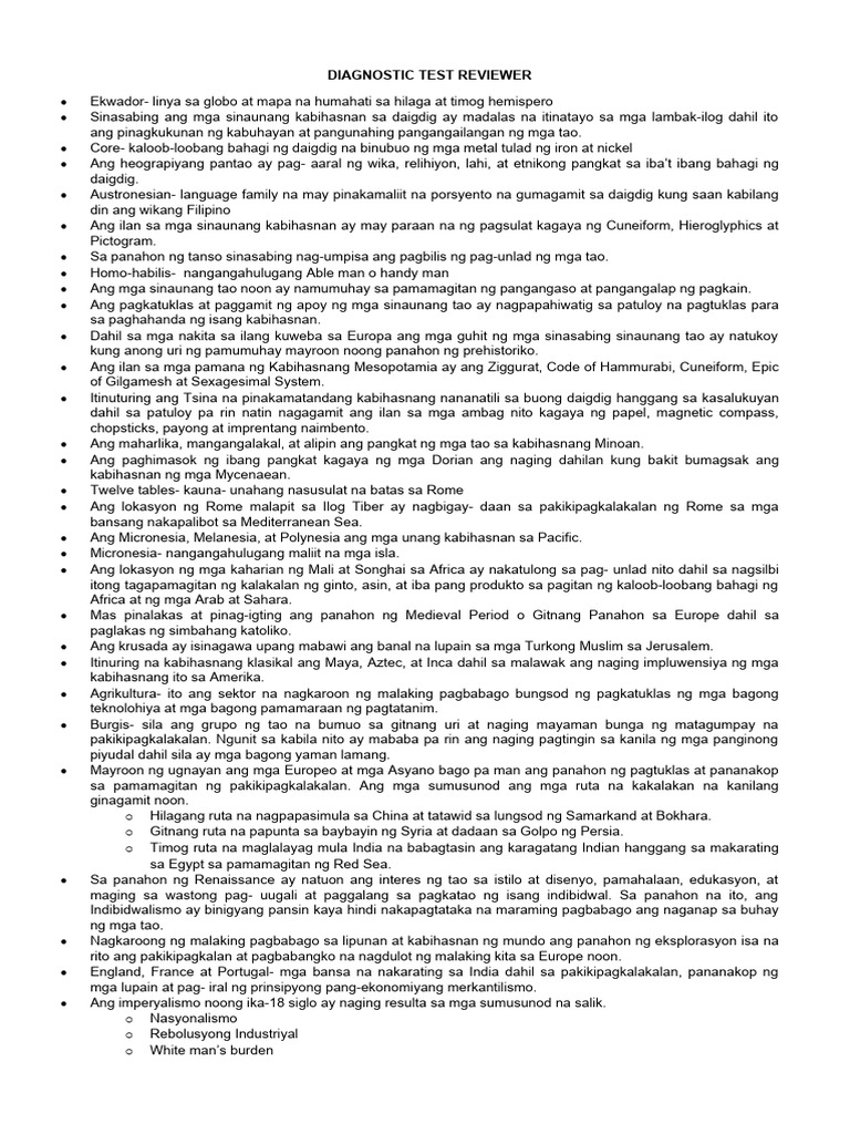 Diagnostic Test Reviewer | PDF
