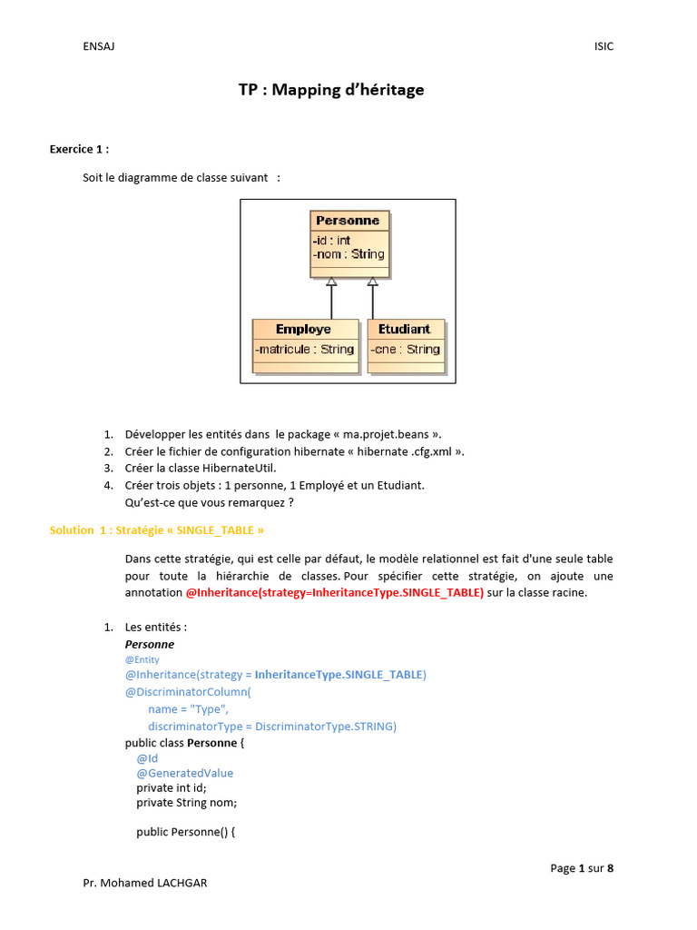 TP Mapping D'héritage | PDF
