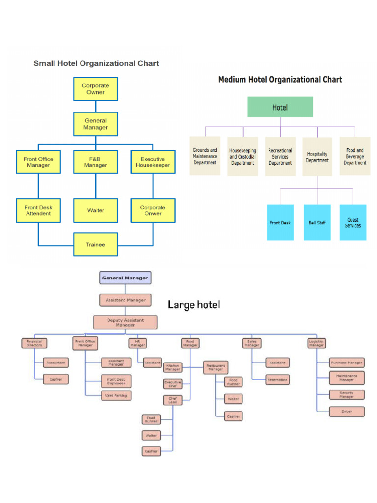 Organizational Structure in Hotels | PDF