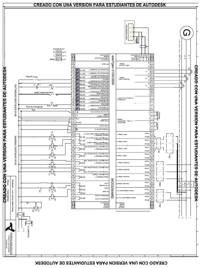 Tablero de Sincronismo Woodward MTU FINAL (1) Model | PDF