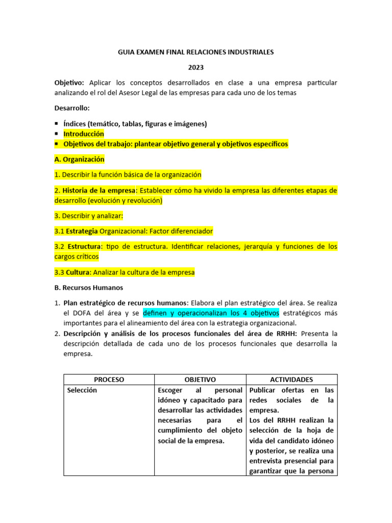 Guía Examen Final Relaciones Industriales Pdf