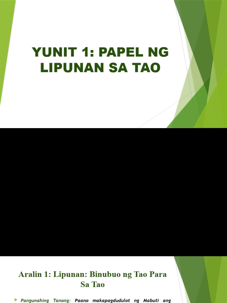 Yunit 1 ESP 9 | PDF