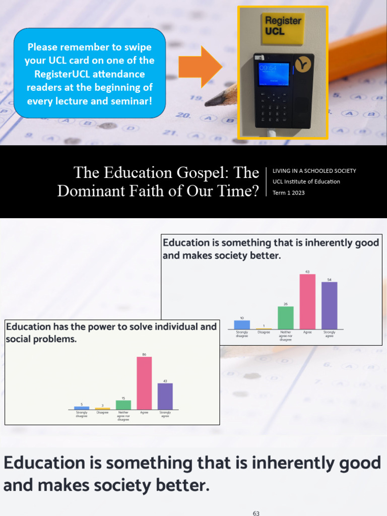 LSS 2023 Lecture 2 The Education Gospel FINAL Version | PDF | Faith | Motivation
