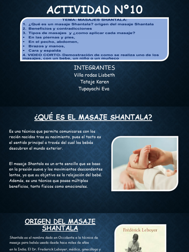 Actividad Nº10 SHANTALA | PDF | Mano | Masaje