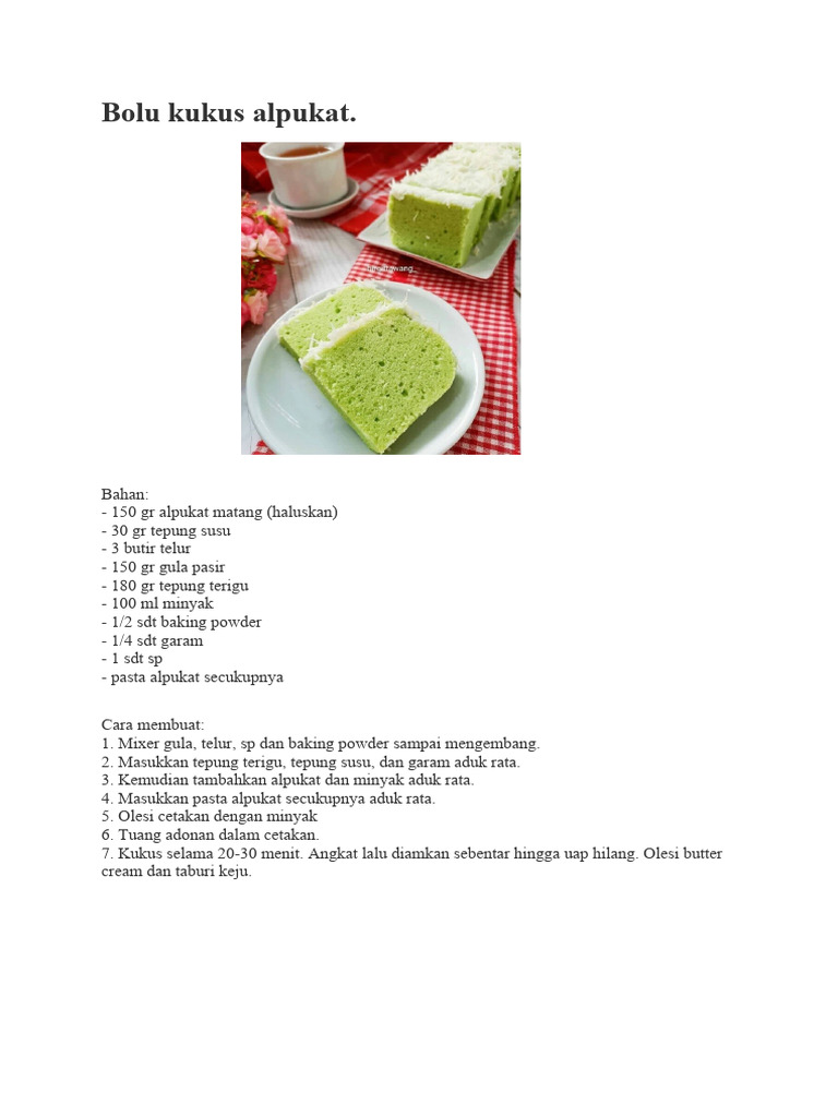 Resep Kue | PDF
