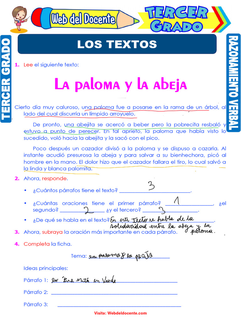 Los Textos para Tercer Grado de Primaria | PDF