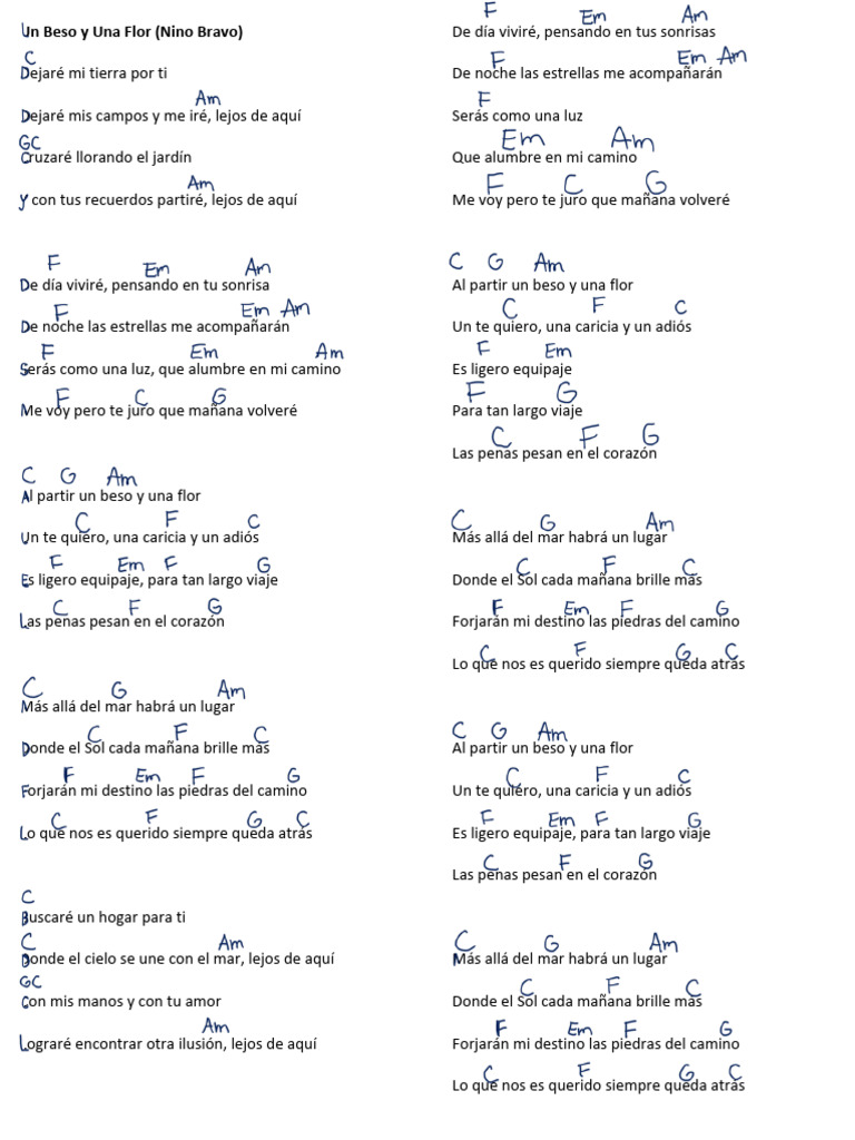 Un Beso y Una Flor | PDF